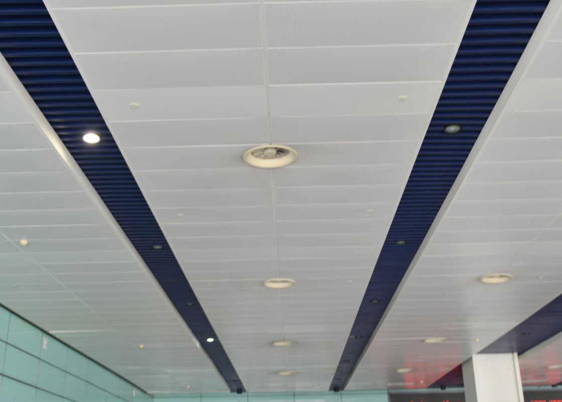 Indoor Decoration Aluminum Suspended Strip Ceiling Panel Beveled Edge ... Indoor Decoration Aluminum Suspended Strip Ceiling Panel Beveled Edge ...