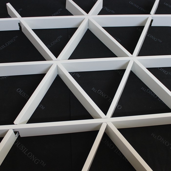 Roller Coating Indoor Aluminum Triangle Grid Metal Ceiling Aluminium ...
