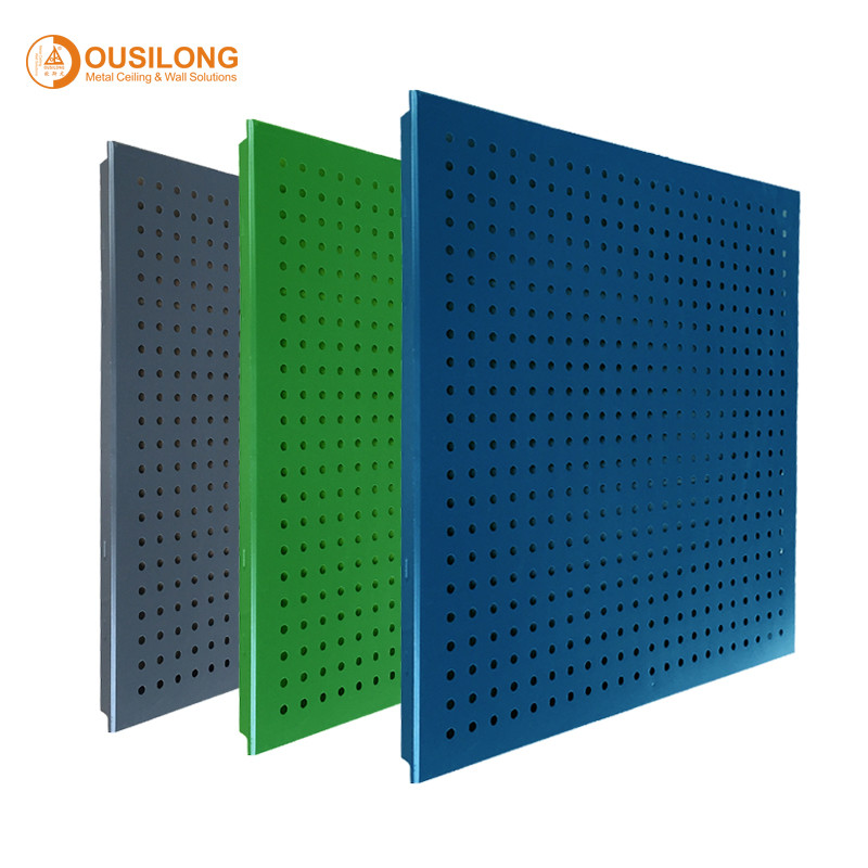 Perforated Metal Ceiling Panel 600 x 600 Square Aluminium Clip in ...