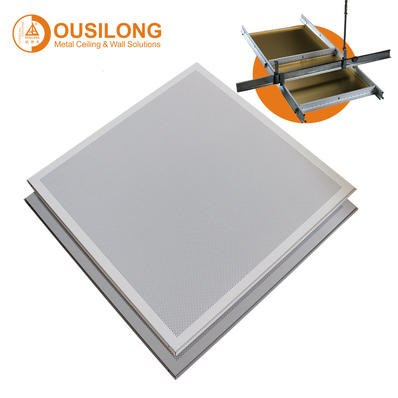 Lay In Suspended Aluminum Metal Ceiling Panel for Commercial Building ...