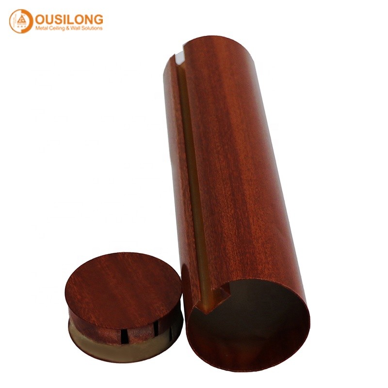 Linear Metal Dia 50/60/70mm Extruded Aluminium / Aluminum Profile Round ...