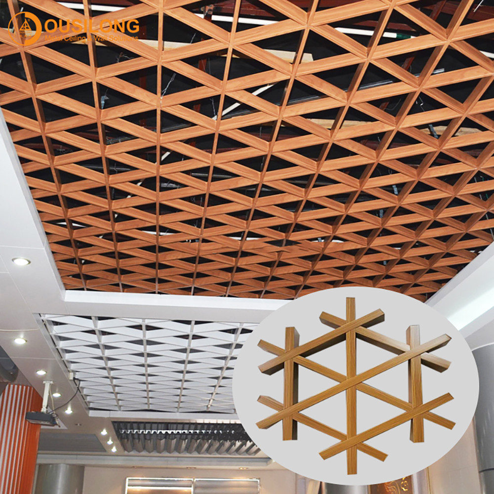 Special Design Triangle Aluminium Profile Suspended Ceiling Decorative ...