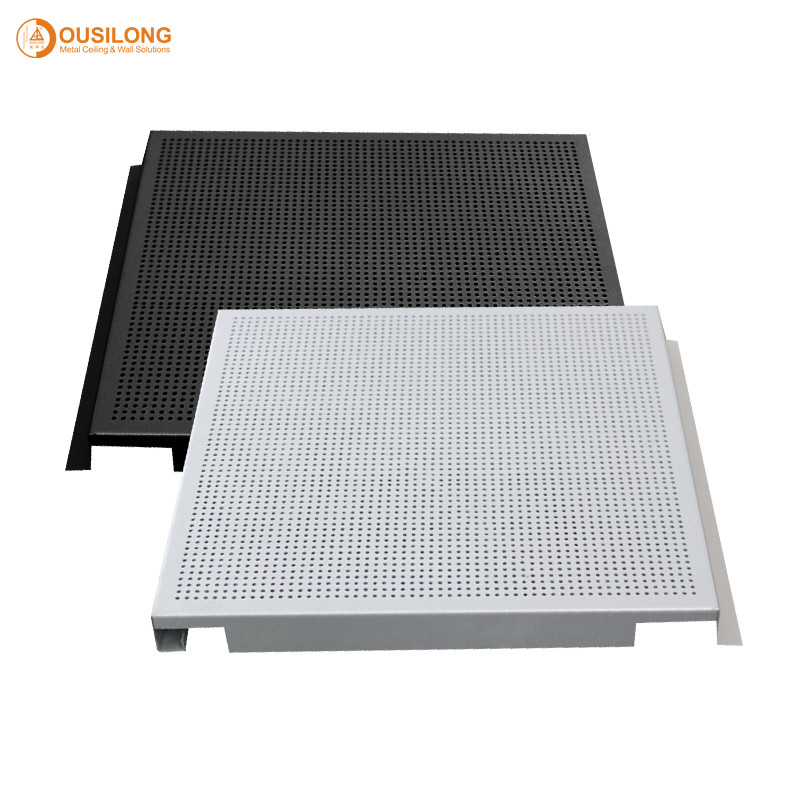 Perforated 2x2 Suspended Metal Drop Ceiling Commercial Building Wall ...