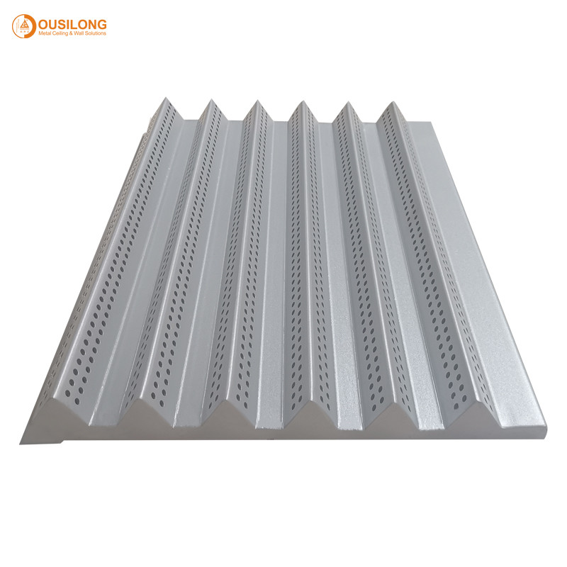Durable Washable Aluminum Wall Panels , Perforated Corrugated Metal ...