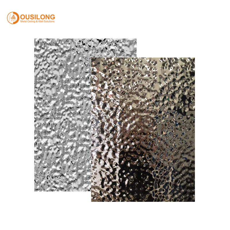 Commercial Buildings metal Decorative Cladding Panels 2.0mm Steel Wavy ...