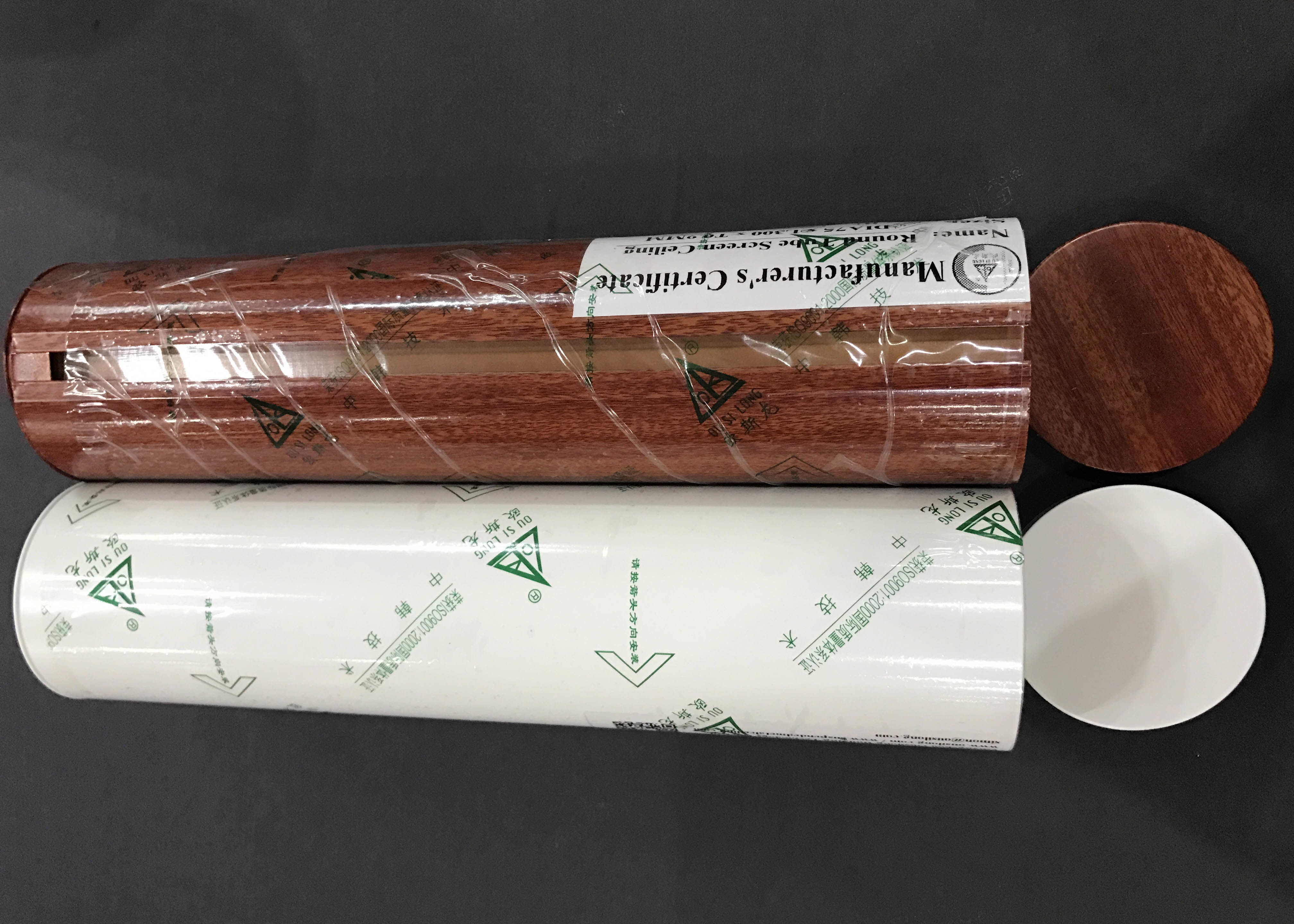 Suspension Aluminum Circular Round Tube Metal Ceiling Tiles For Airport ...