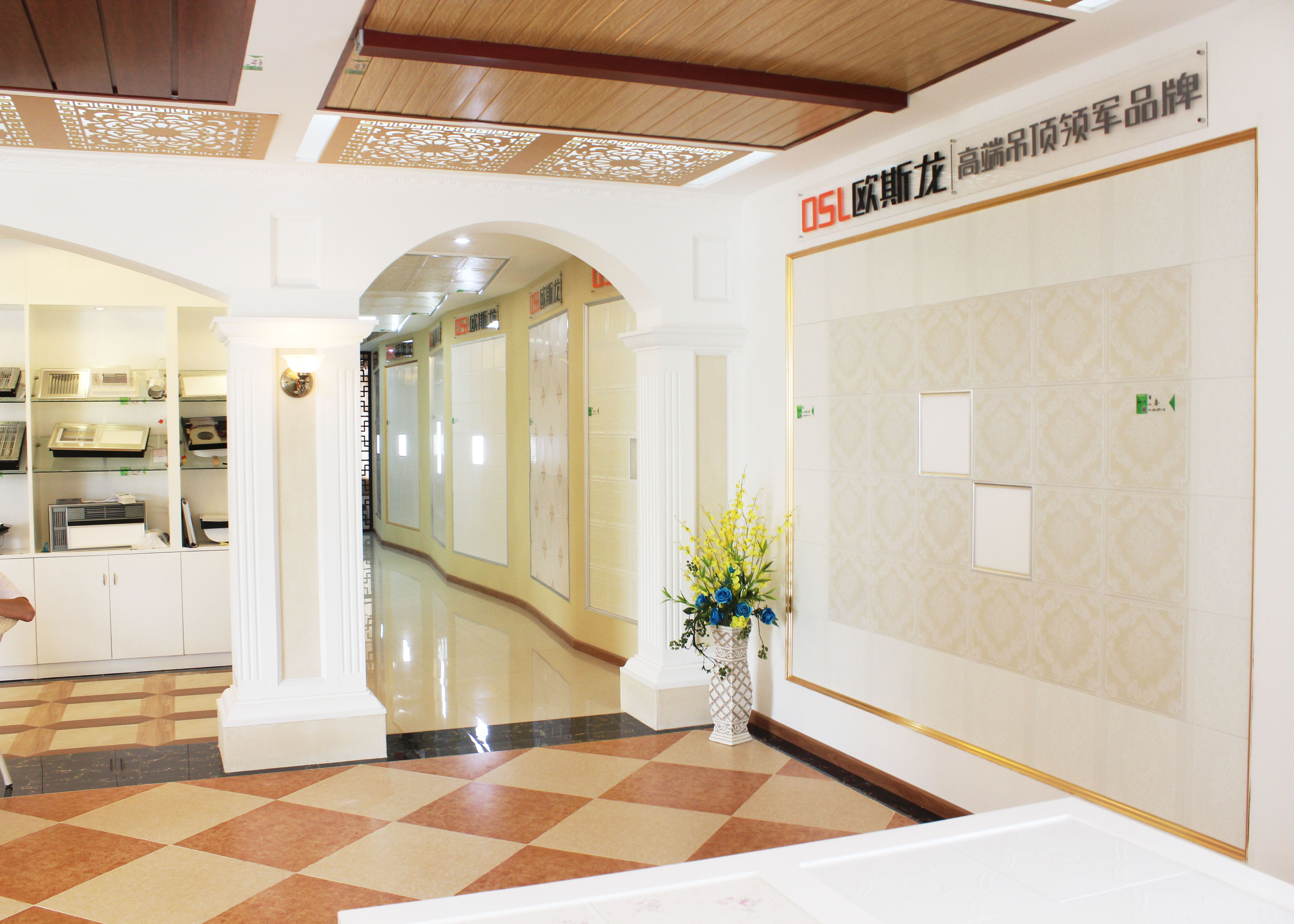 Mirror Aluminum with Printing , Artistic Ceiling Tiles for Living Room ...