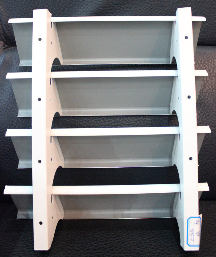 Exterior Wall Decoration Sun Control Device Aluminum Louvre System 84R ...