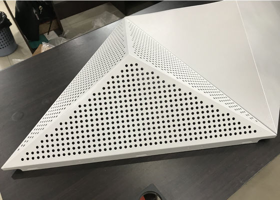 Decorative Pressed Snap Clip In 3D Triangle Ceiling Acoustical Special ...