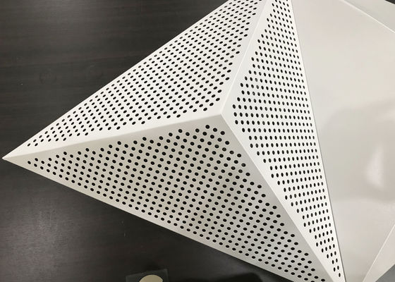 Decorative Pressed Snap Clip In 3D Triangle Ceiling Acoustical Special ...