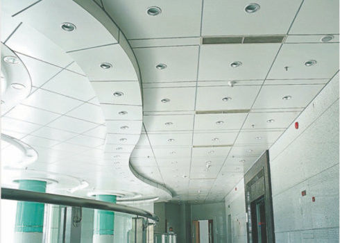 Decorative Multi Layer Curved White Wall Ceiling Panels Commercial ...