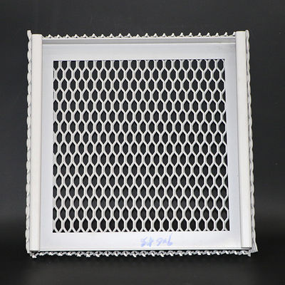 Commercial Building Decorated Materials Silver White Metal Mesh Wall ...