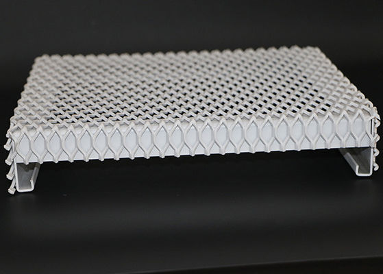 Commercial Building Decorated Materials Silver White Metal Mesh Wall ...