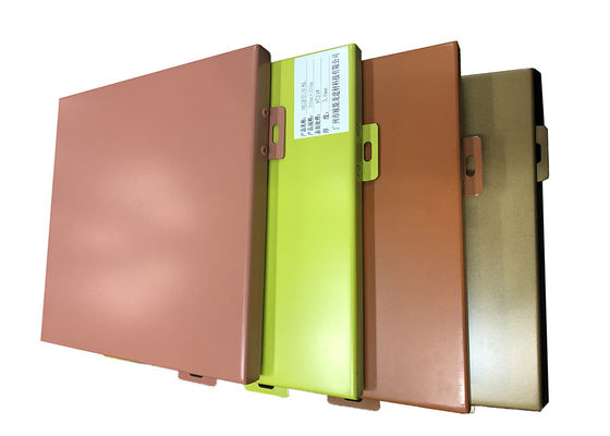 Waterproof Aluminum Wall Panels / Exterior Wall Cladding Black Color