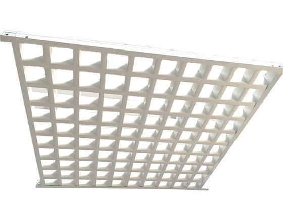 Wide Suspension Grid Metal Ceiling , Grille Open Cell Ceiling Tiles