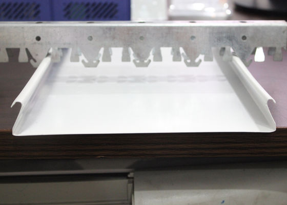 Structured Linear Aluminium Strip Ceiling Panels Decorative Commercial ...