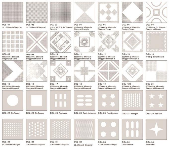 Soundproof Perforated Lay In Ceiling Tiles Floating / 2x2 Ceiling ...