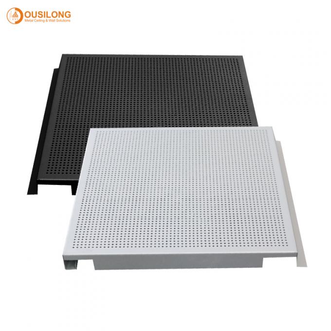Perforated 2x2 Suspended Metal Drop Ceiling Commercial Building Wall ...