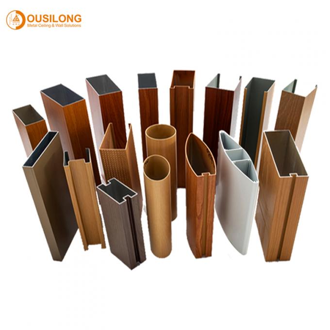 Polyester Powder Coating Linear Metal Ceiling Tiles Fire Retardant ...