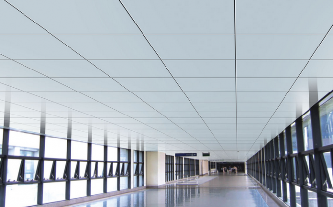 DIA 4.0 Powder Coating Metal Ceiling Tiles Durable Perforated Suspended ...