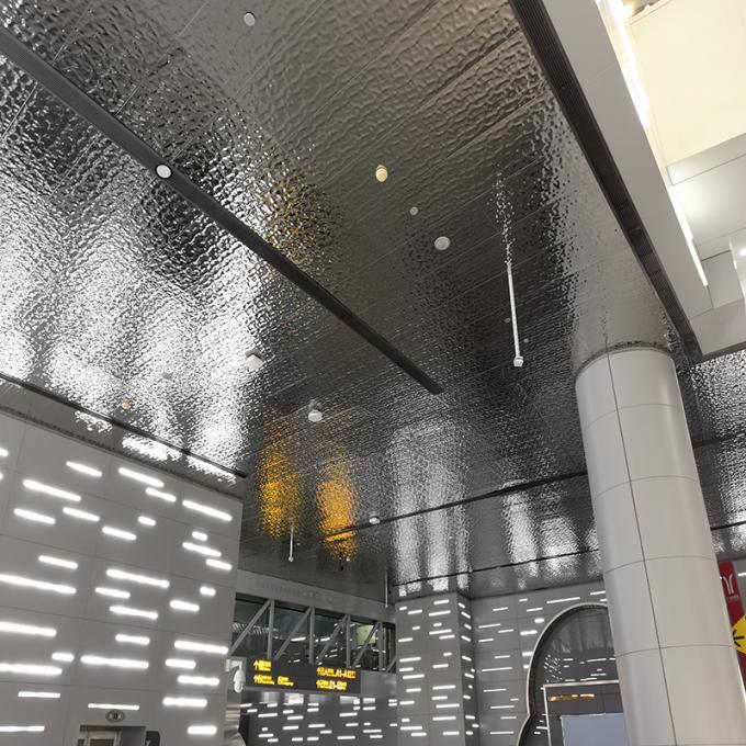 Commercial Buildings metal Decorative Cladding Panels 2.0mm Steel Wavy ...