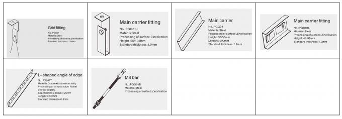 Gallery Triangular Metal Grid Ceiling Building Wall Ceiling Decorative Aluminum / Aluminium ...